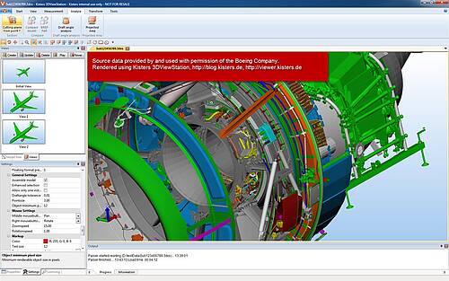 Kisters 3DViewStation loads Boeing 777 aircraft with 350.000.000 polygons